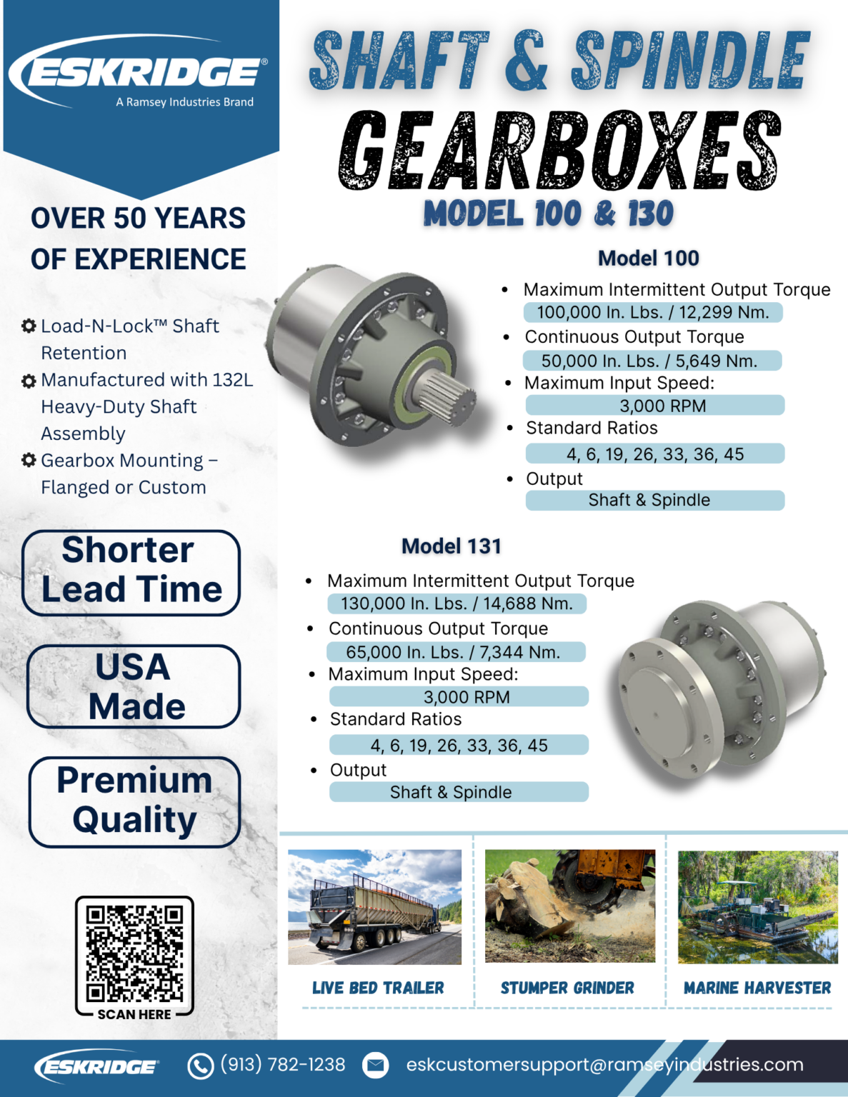 Eskridge Launches New Line Of Shaft And Spindle Gearboxes To Power Agriculture, Marine, And ...